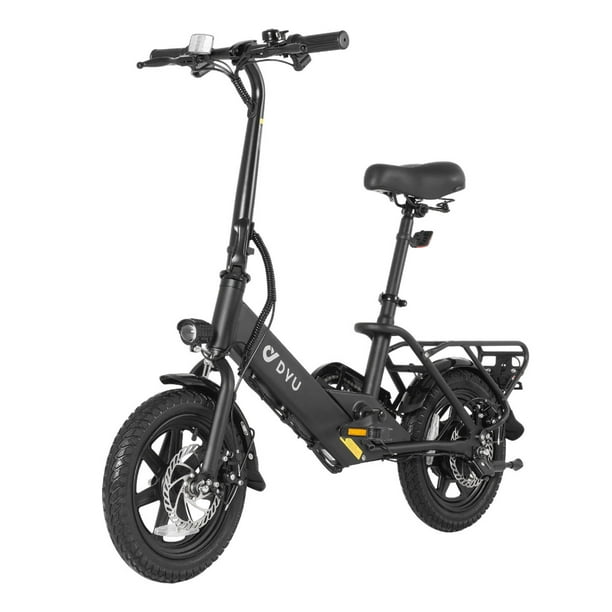 Bicicleta Eléctrica DYU C3 de 14” Hasta 25km/h E-Bike Plegable para ...