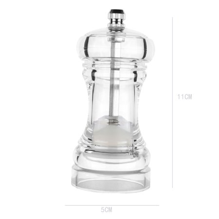 Acrylic grinder transparent pepper mill manual multi-purpose seasoning ...