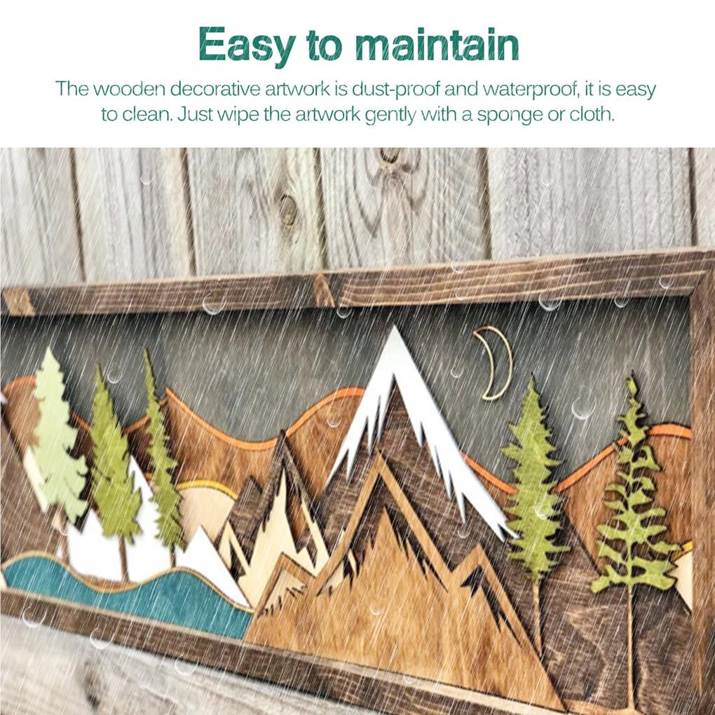 Click here for Workhe Wooden Wall Art Hickory Wooden Decorative A... prices