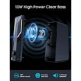 RGB Gaming Computer Speakers, 10W, 2.0CH Stereo, 6Color Touch Control ...