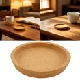 Absorbent Cork Coasters , Round Drink Mats with Raised Trim for Home ...