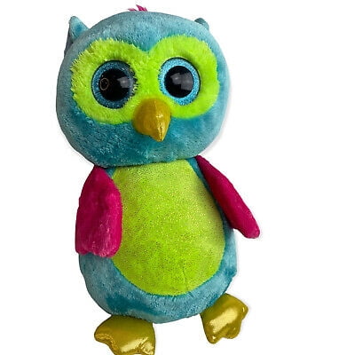 TY Beanie Boos - OPAL the Owl (Glitter Eyes) 6" Plush (NO TY HANG TAG ...