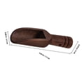 BESTYASH 6Pcs Tea Jar Spoon Wood Salt Scoop Dark Brown for Home ...