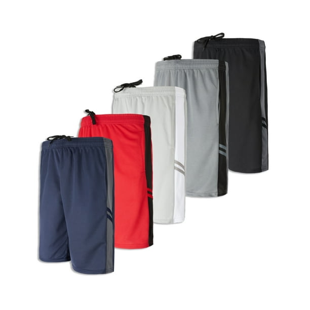Real Essentials Boys' 5-Pack Mesh Active Athletic Performance ...