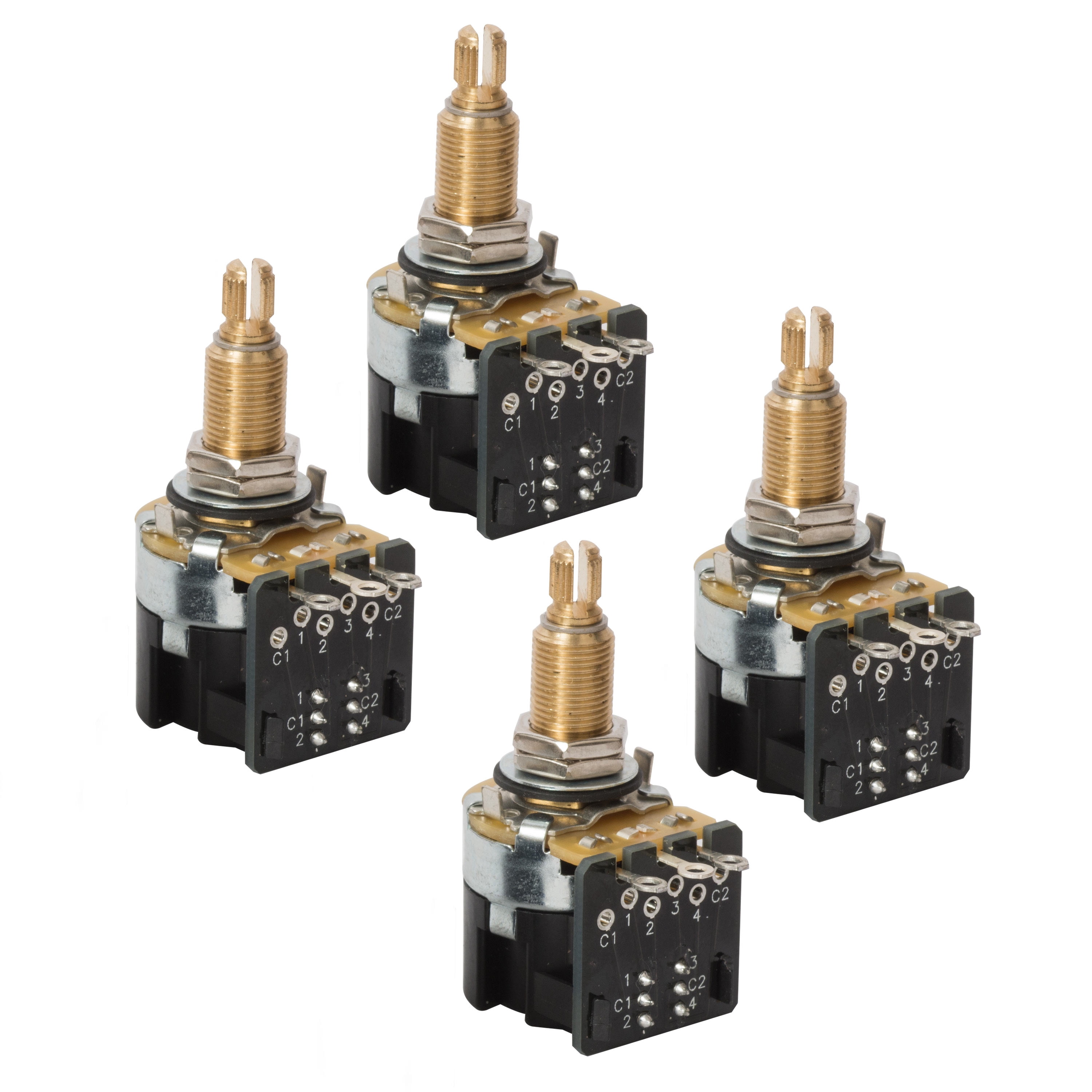 CTS Push-pull Pots, DPDT, Long split shaft, 500K-ohm (CTS #450S 3912 ...