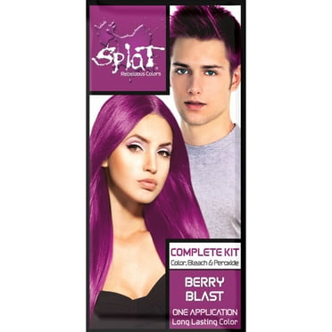 Splat Midnight Violet Hair Dye, Semi-Permanent Hair Color "MANGO SIX B ...