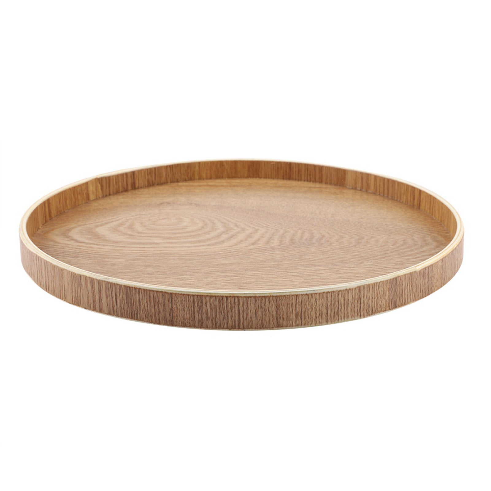 Click here for Walfront Wooden Serving Tray Plate  Round Serving... prices