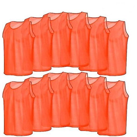 Set of 12 Adult Training Vest for Football/Volleyball/Basketball（Orange ...