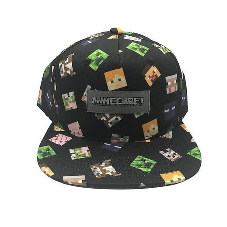 Youth Minecraft Characters AOP Snapback Cap | Walmart Canada