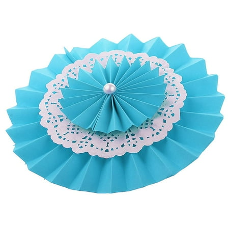 Pack of 5 Paper Flowers Wheel Fans Wedding Birthday Party Background ...