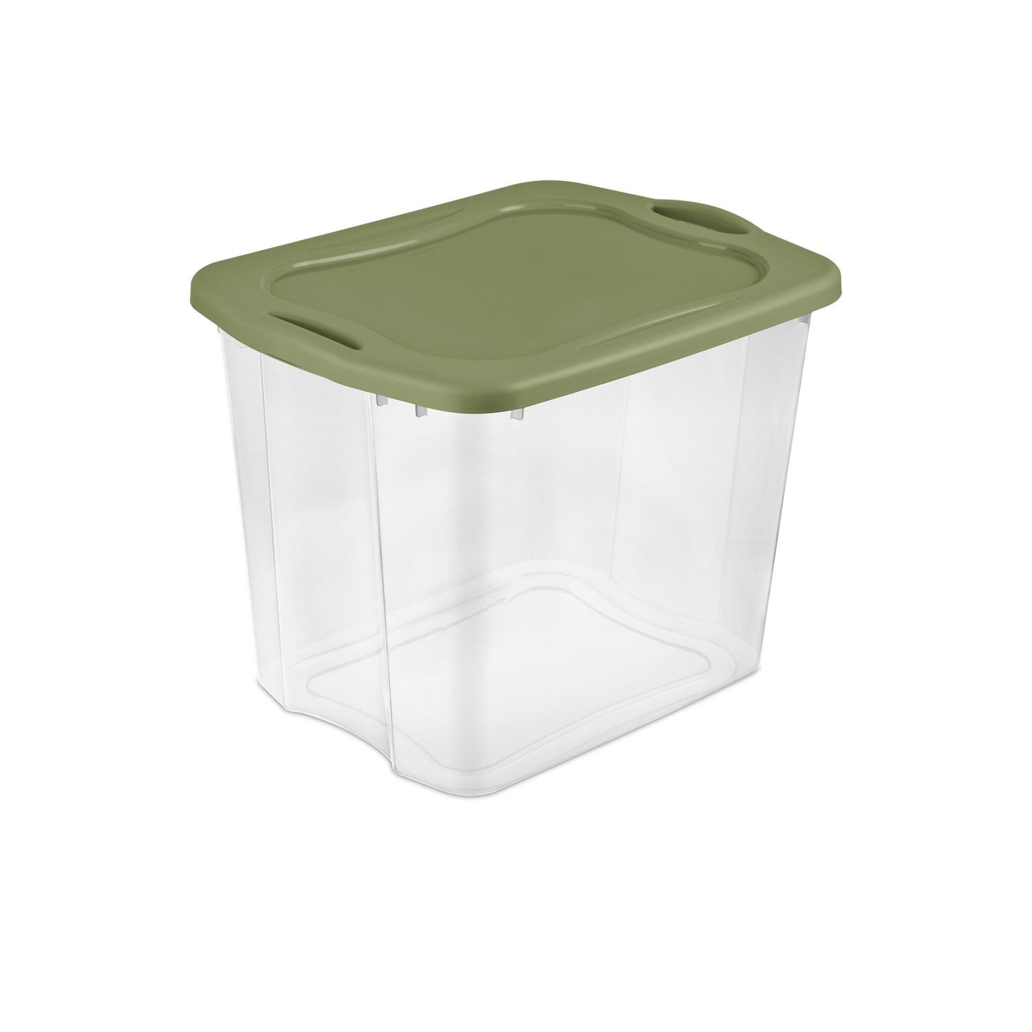 Click here for Sterilite 90 L Ez Carry Clear/Sage Legume 24 5/8 X... prices