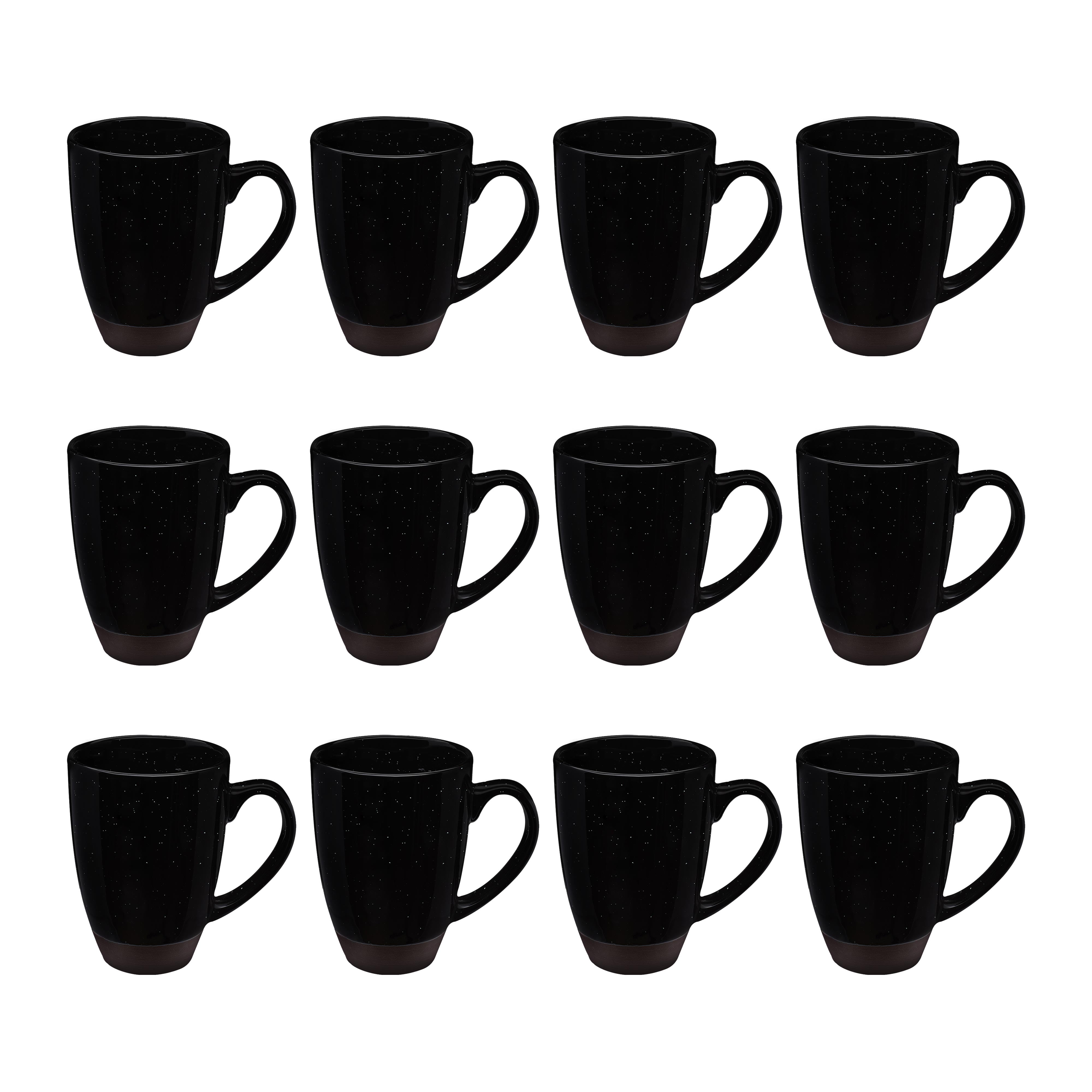 Mayan Speckle Clay Latte Mugs 16 oz. Set of 12, Bulk Pack - Perfect for ...