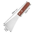 Flat Kitchen Stainless Steel Cooking Spatula Flat Mouth Spatula ...