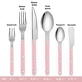 6Pcs Retro Stainless Steel Flatware Set, Color Riveted Handle ...
