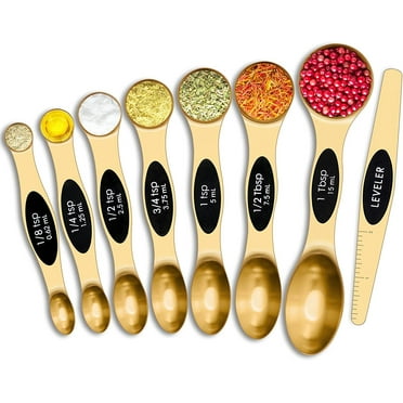 Supvox White Plastic Measuring Cups and Spoons Set with Egg Separator for Kitchen Use 1/4 1/2 3/ ...