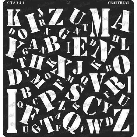 Alphabet Stencils for Painting on Wood Reusable - Alphabets Stencils ...