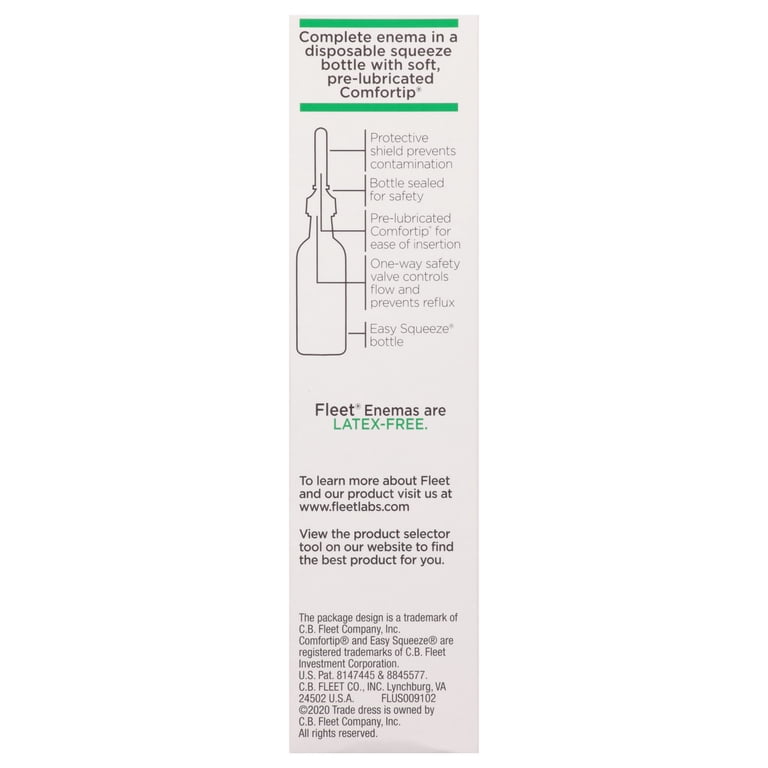 Fleet Enema Instructions