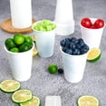 500 Pack 5 oz Disposable Plastic Cups, Small Plastic Drinking White ...