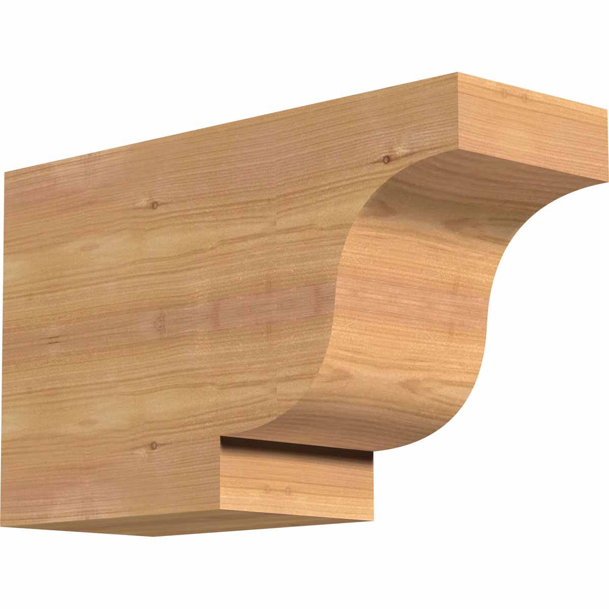 5 1/2"W x 10"H x 16"L Newport Smooth Rafter Tail, Western Red Cedar ...