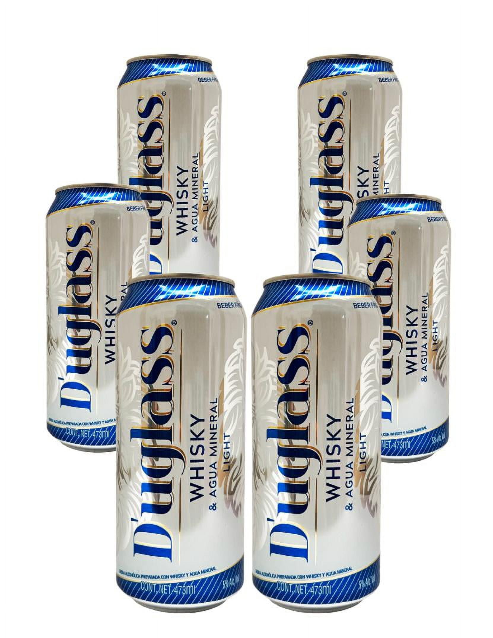 Six Pack Whisky Duglass Light y Sparkling Water Lata 473 Ml Duglass ...