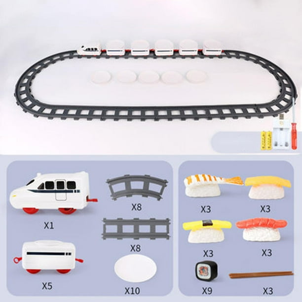 Rail Train Set Railway Track Set Educational Toy for Toddlers 5 ...