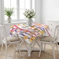 Cartoons Animals Lions Camels Table Cloth 54x54in, Waterproof Square ...