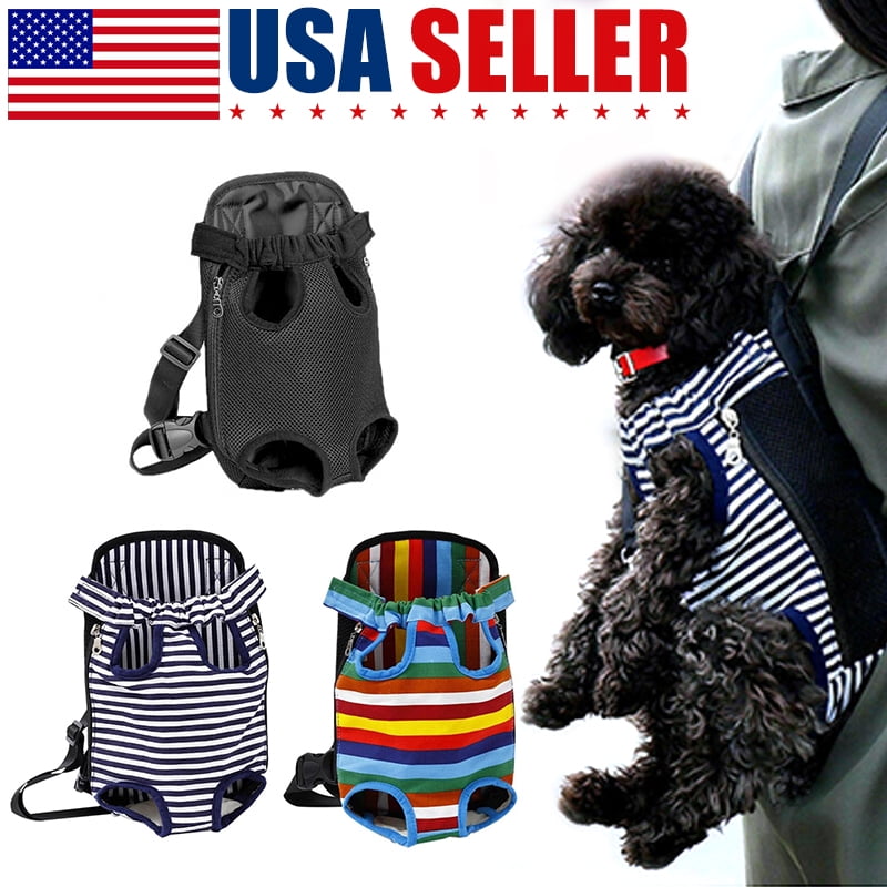 Legs Out Front Pet Dog Carrier Front Chest Backpack Pet Cat Puppy Tote ...