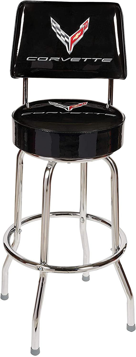 C8 Corvette Next Generation Counter Stool with Back 30" with Back ...