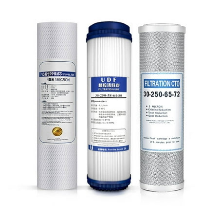 babydream1 3pcs Water Filter Insert PP Cotton Activated Carbon Filter ...
