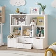 Homfa Kids Toy Storage Organizer, 5 Cubby Children Bookcase and ...