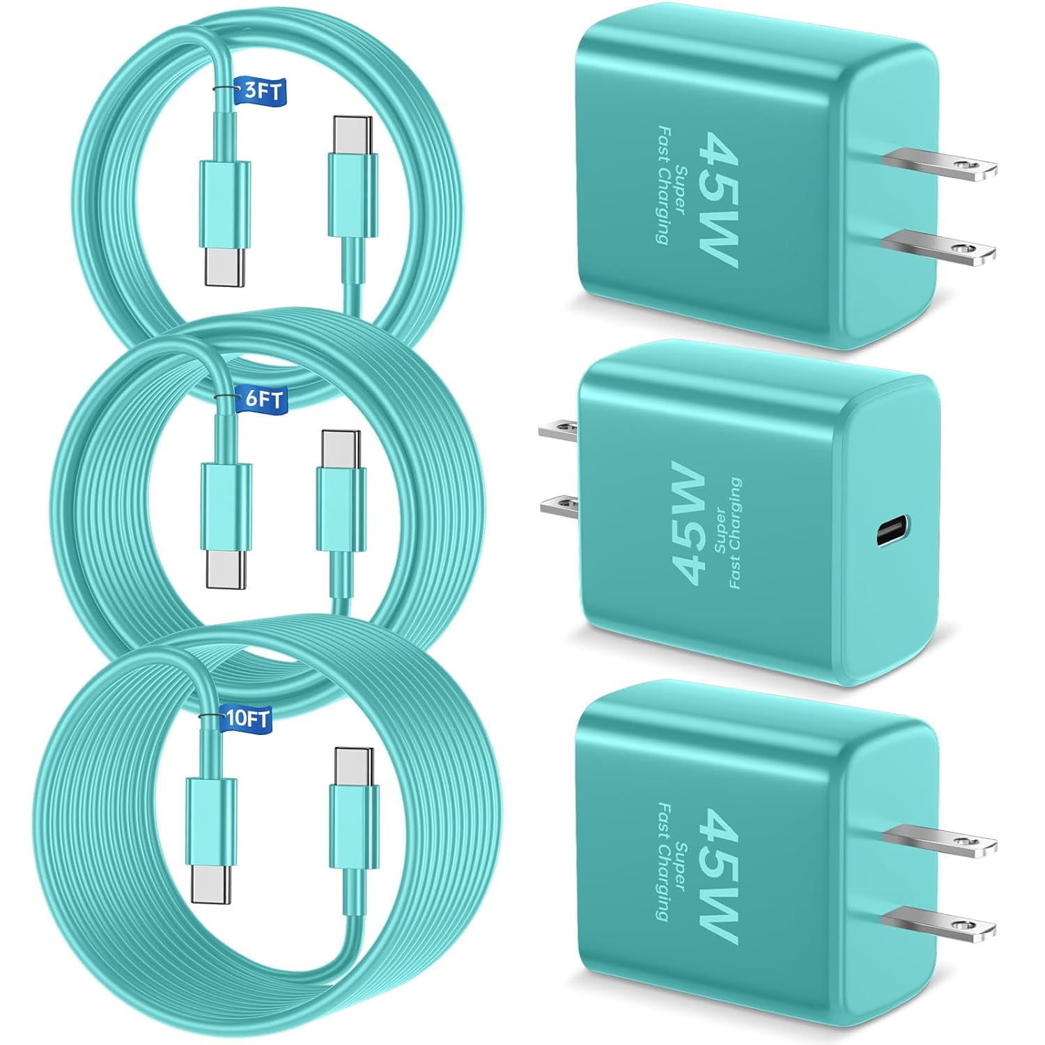 Click here for Unbranded No 45w Super Fast Charger Type C 3pack 4... prices