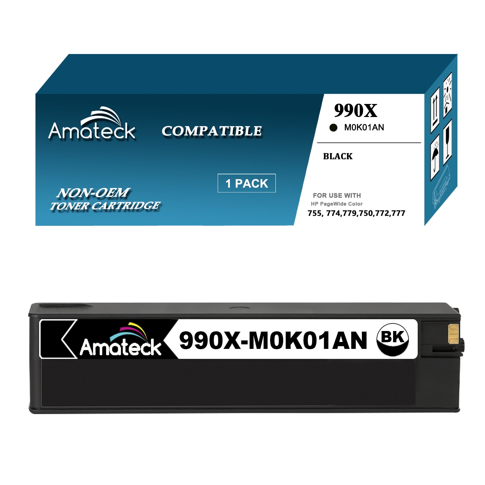 Amateck Compatible Ink Cartridge Replacement for 990X M0K01AN Black 1 ...