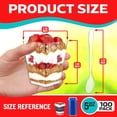 5oz Plastic Dessert Cups with Lids and Spoons - Appetizer Cups for ...