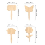 MLINS 40 Pcs Plant Marker Bamboo Sticks Seed Seeds Label Stakes for ...