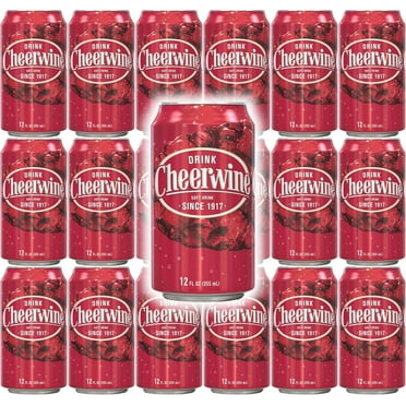 Free Shipping! Cheerwine Soft Drink 12 fl oz Cans, Unique Cherry Flavor ...
