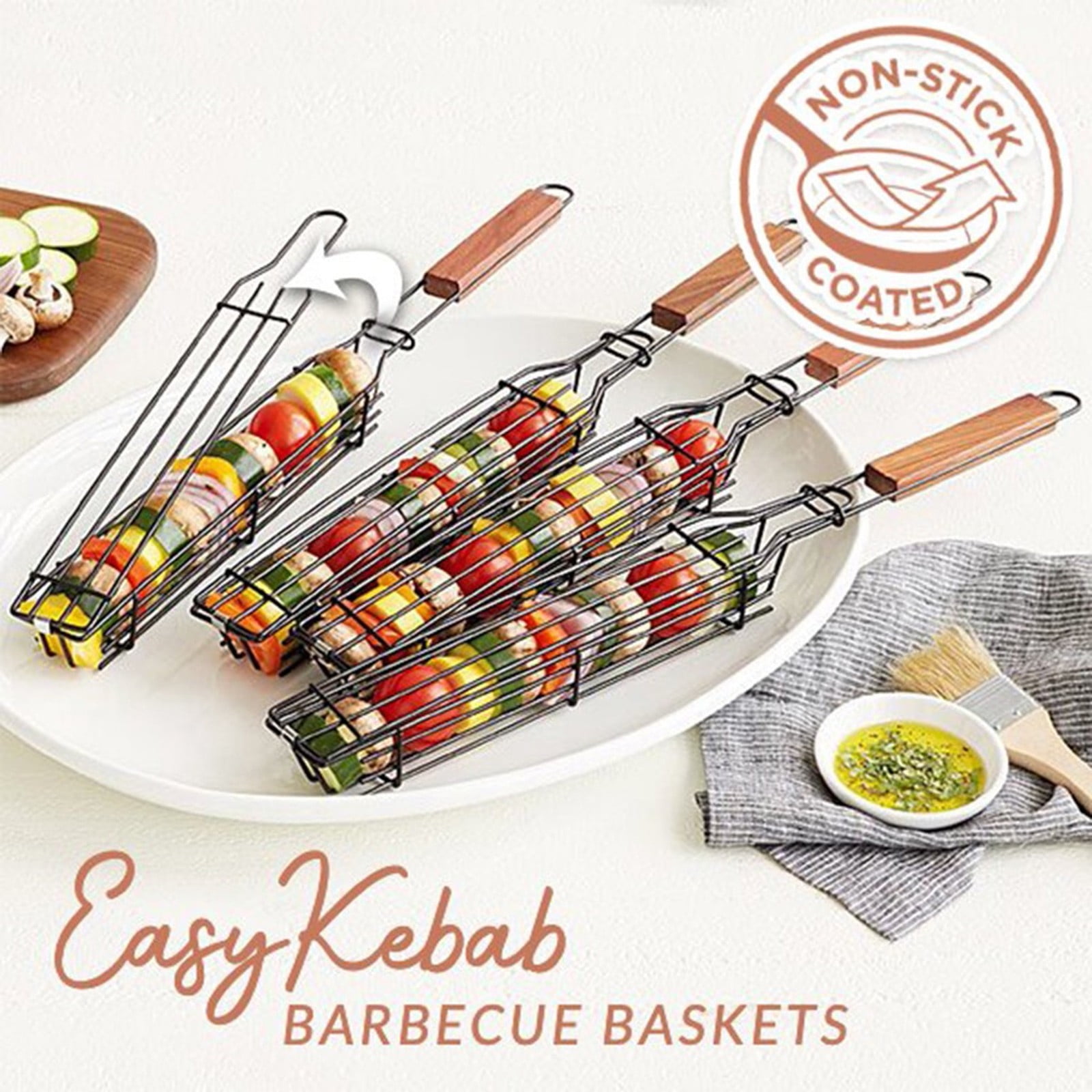 Click here for Meitianfacai Kabob Grilling Basket Set With Barbec... prices