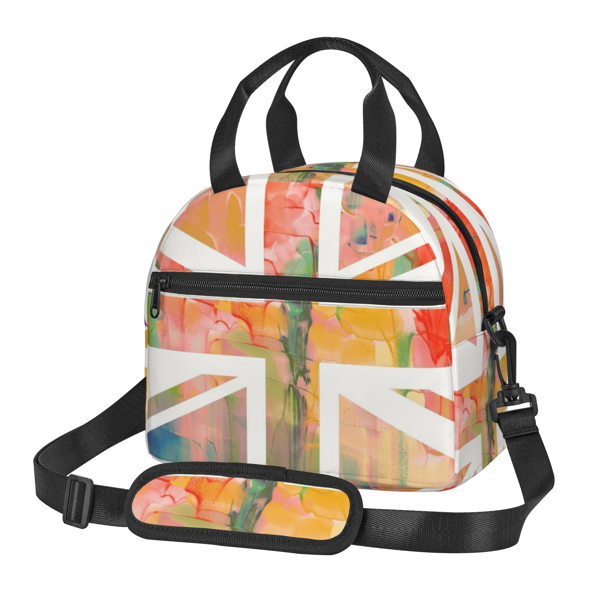 DouZhe Lunch Bags for Women and Men, Watercolour British Flag Prints ...
