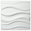 Art3d Decorative 3D Wavy Wall Panel White Wave Board Pack of 12 Tiles ...