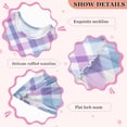 Blue and Purple Rhombus Pattern Sleeveless Dress A-Line One-Piece Dress ...