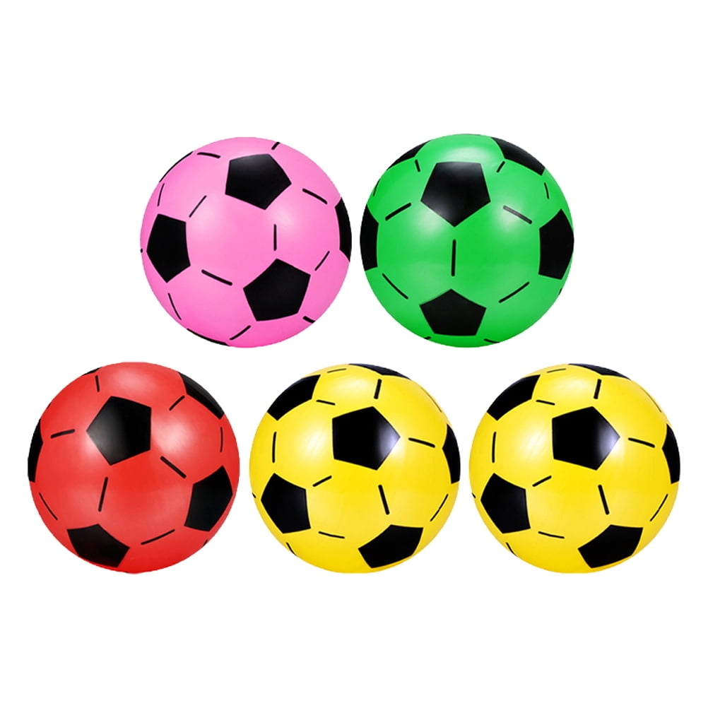 5 balones de fútbol inflables para niños (color aleatorio) | Bodega ...
