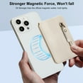 Detachable Strong Magnetic Case for iPhone 13 Pro, 2-in-1 Zipper Card ...
