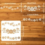 Daisy Chain Stencils 11.8x11.8inch Reusable Daisy Drawing Stencil DIY ...