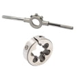 AOUHML-3/8"-16 UNC X 1" OD HSS Round Adjustable Die with Matching Die ...