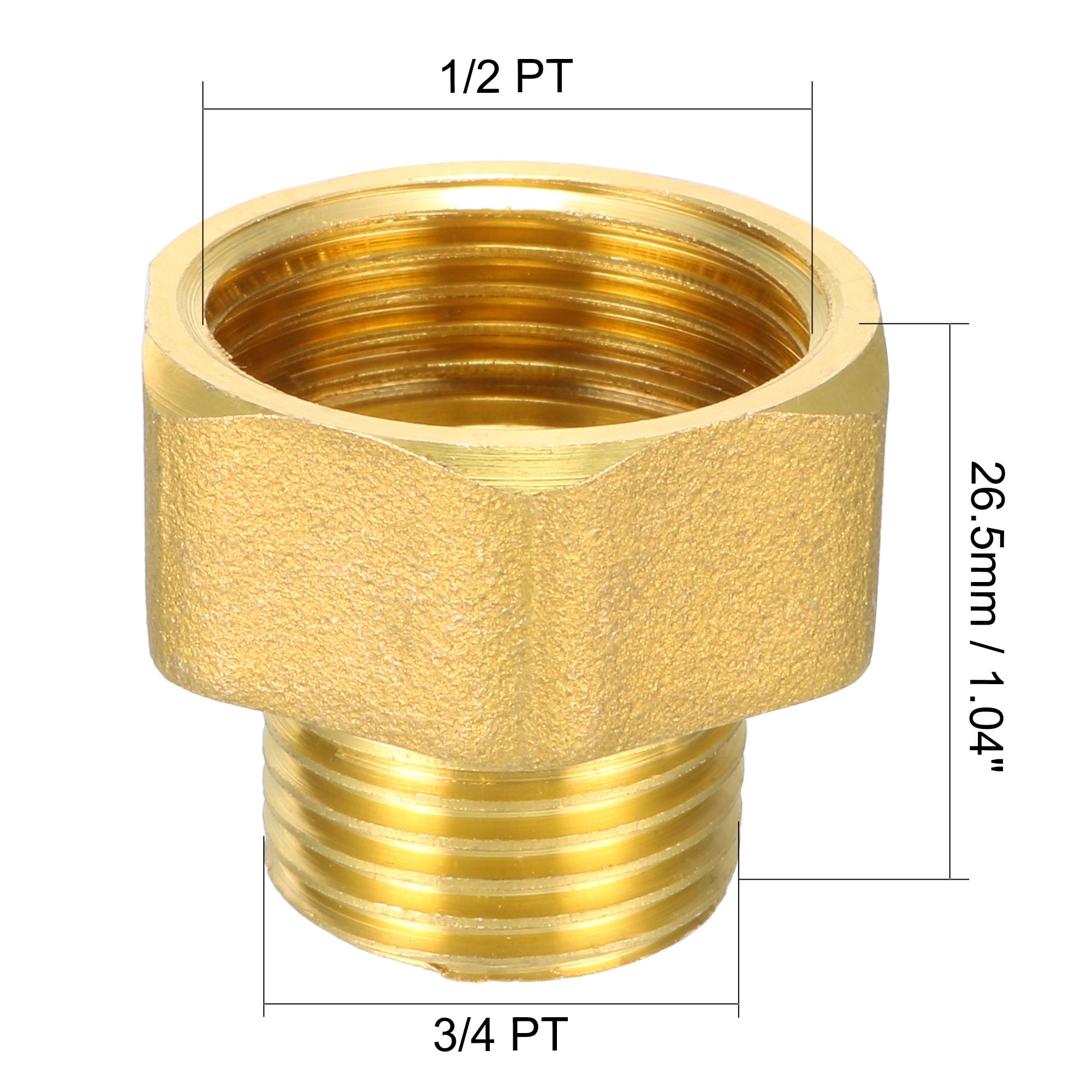 Brass Pipe Fitting Adapter 1 2 PT Male X 3 4 PT Female Coupling Walmart Canada brass-pipe-fitting-adapter-1-2-pt-male-x-3-4-pt-female-coupling-walmart-canada