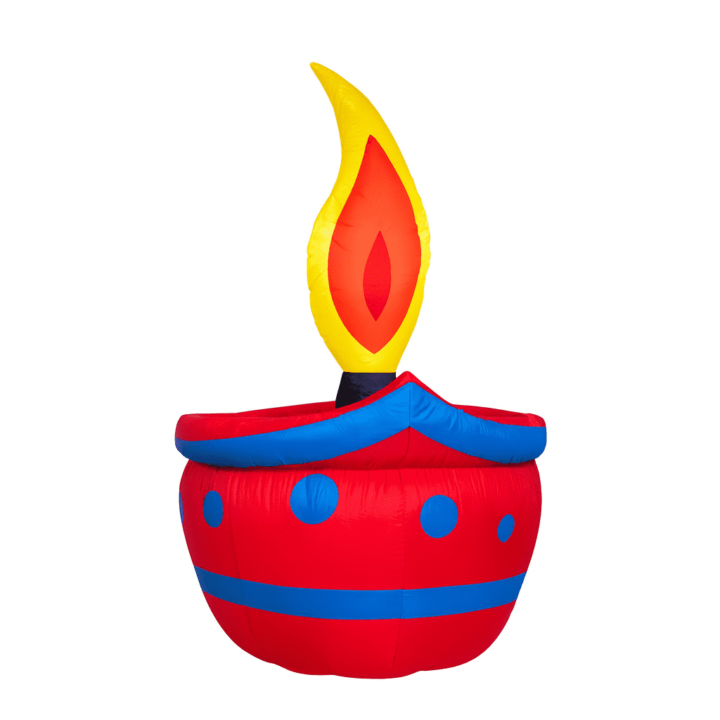 Click here for Vivamojo Diwali Inflatable Diya  4-Ft Led Blow Up... prices