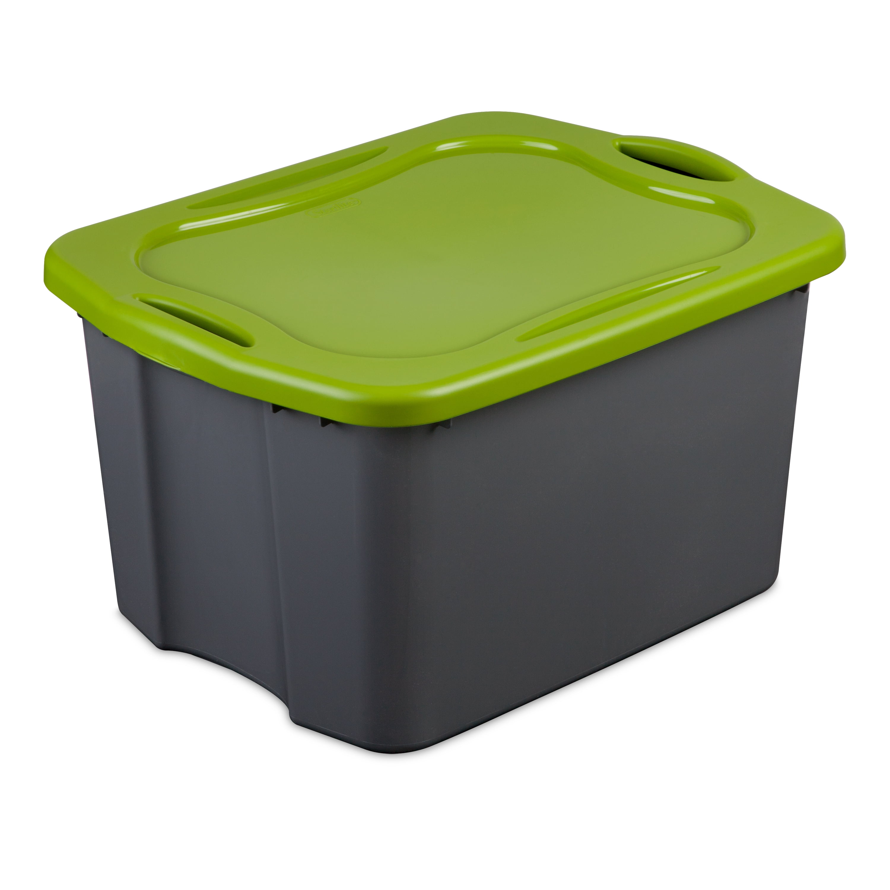 Sterilite 17 5 Gal 66 L EZ Carry Flat Gray Spicy Lime Walmart Sterilite 17 5 Gal 66 L EZ Carry Flat Gray Spicy Lime Walmart
