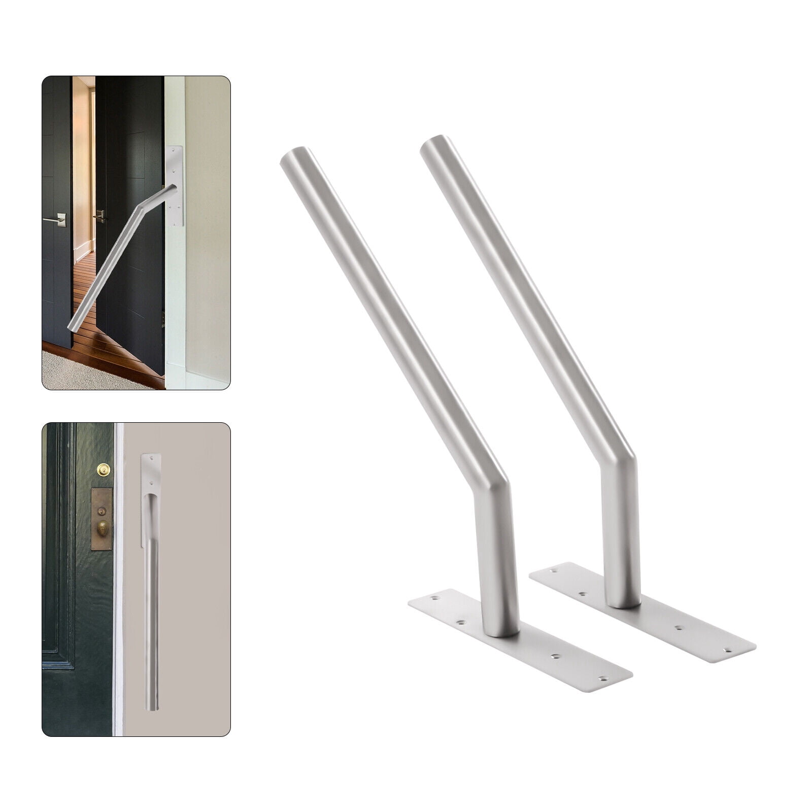 2 Pack 16 Inch Stainless Steel Handrail Stair Hand Rail Outdoor Support ...