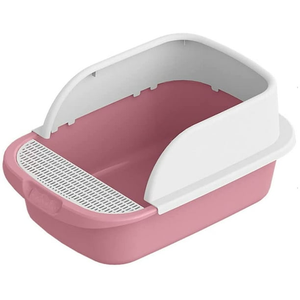 Semi-Closed Open Cat Litter Box for Easier Handling of Cat Litter Box ...