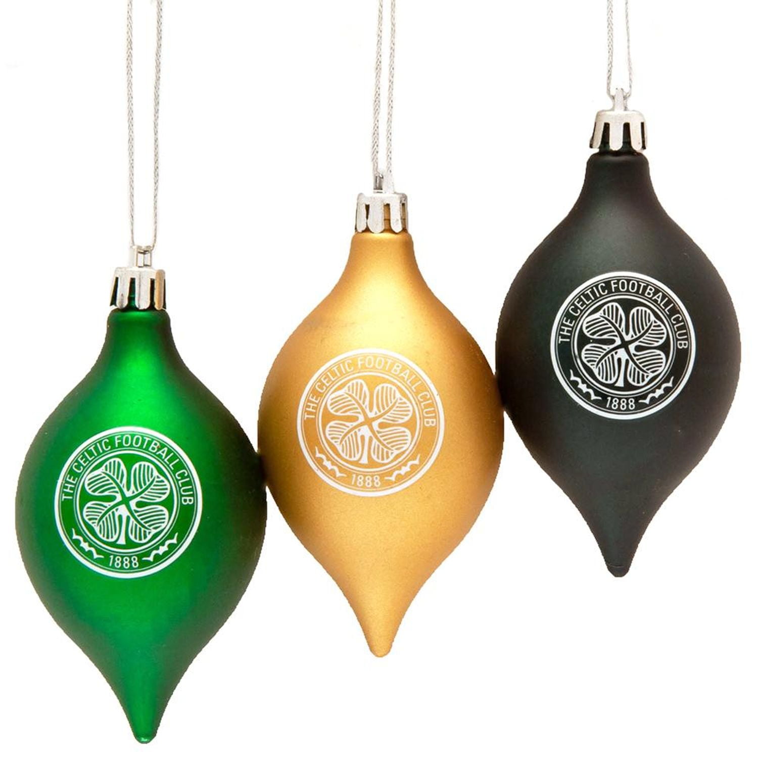 Click here for Celtic Fc Vintage Christmas Bauble (Pack Of 3) One... prices