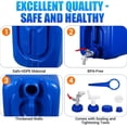 4-Pack 6.6 Gallon Stackable Emergency Water Storage Containers with ...